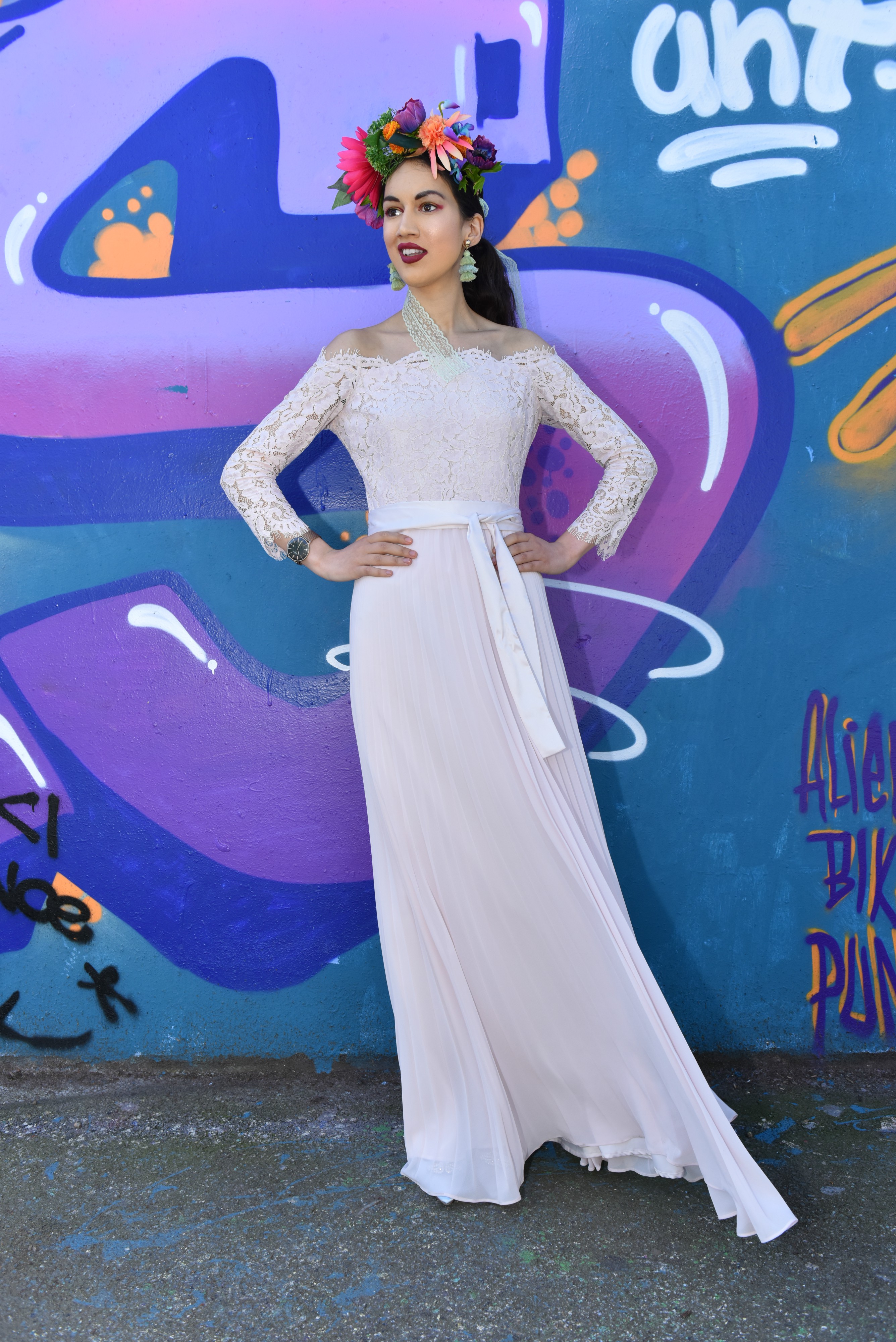 ana pastel pink bridesmaid maxi dress - Faded Spring