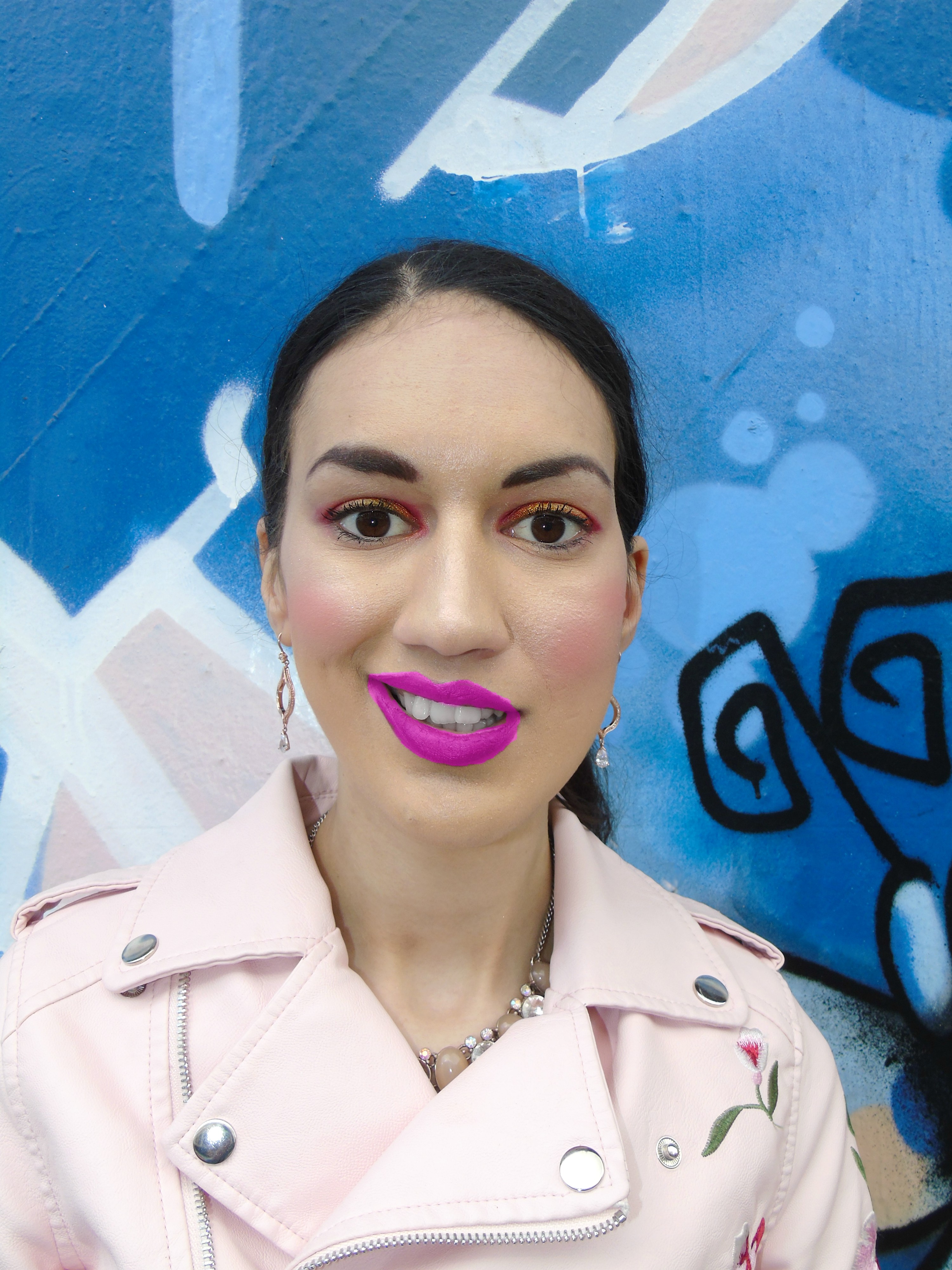 ana rose gold earrings purple - Faded Spring