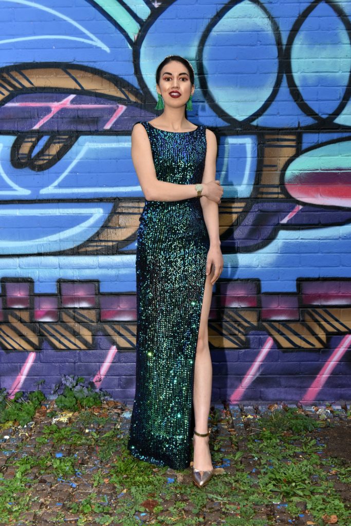 ana green sequin dress from rare - Faded Spring