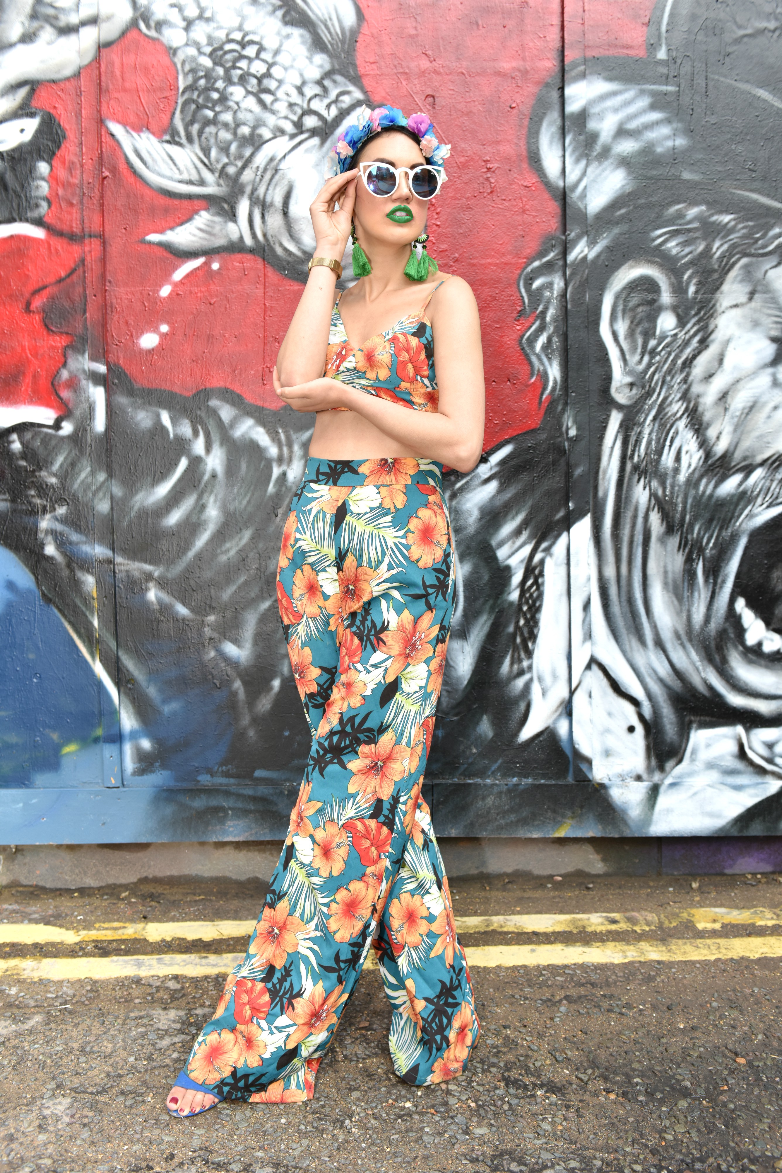 ana green co ord - Faded Spring