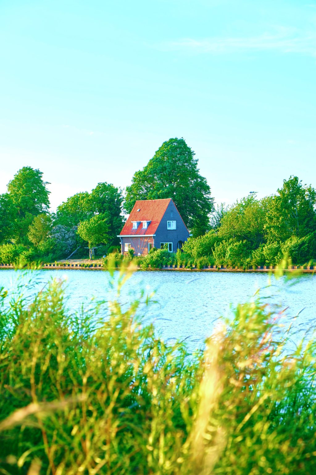 small house in the distance - Faded Spring