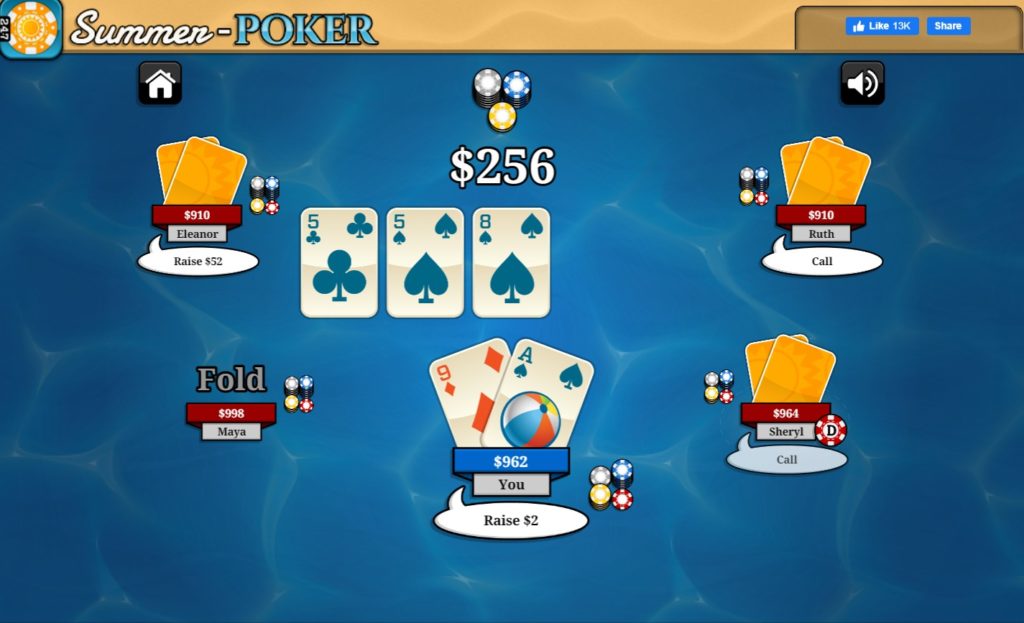 Summer Poker 247 Games - Faded Spring